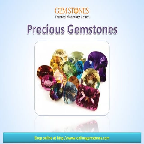 Precious Gemstones | PPT | Jewelry Making | Arts and Crafts