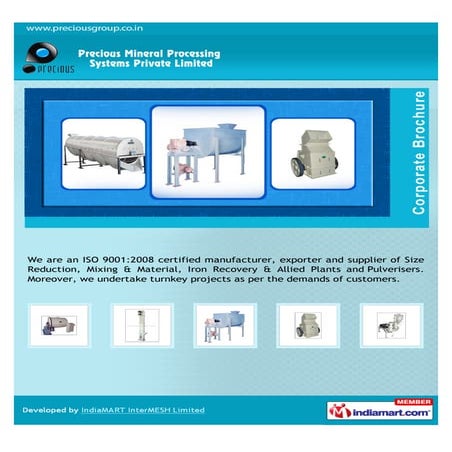 Precious Mineral Processing Systems Private Limited, Ahmedabad, Mineral ...