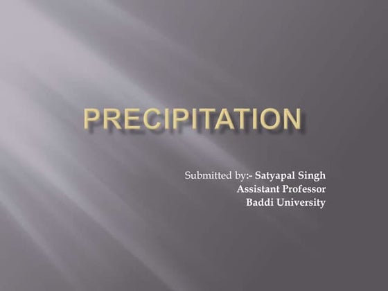 Types of Rainfall | PPT