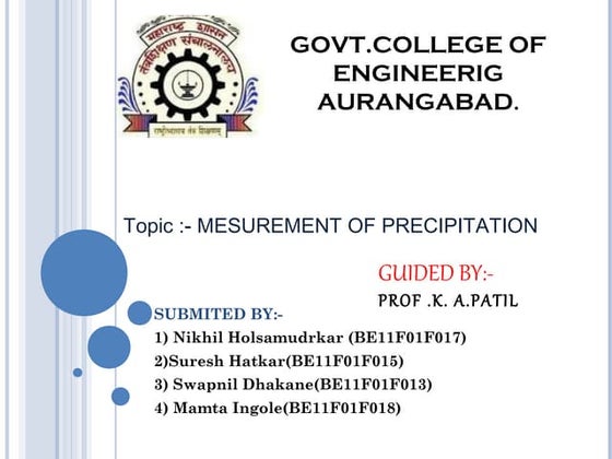 Rainfall measurement methods | PPTX | Weather | Science