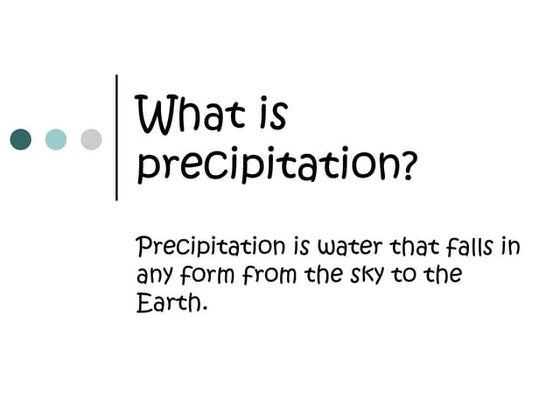 FROMS & TYPES OF PRECIPITATION | PPTX | Weather | Science