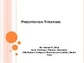 Precepitation titration mohrs method | PPT