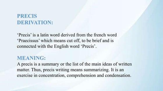 Summary writing | PPT