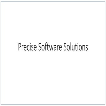 Precise software solutions case | PPTX