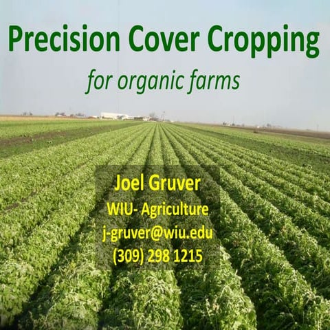 Precision Cover Cropping for Organic Farms | PPT