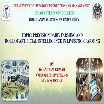 PRECISION DAIRY FARMING AND ROLE OF ARTIFICIAL INTELLEGENCE.pptx