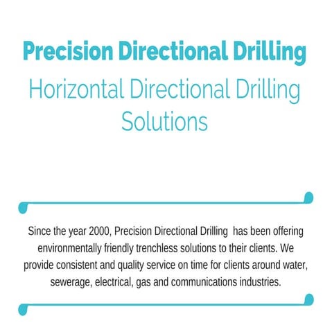 Precision Directional Drilling - Horizontal Directional Drilling Solutions | PDF