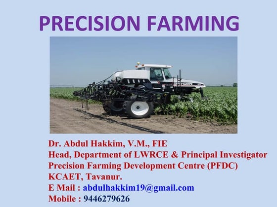 PRECISION AGRICULTURE | PPT