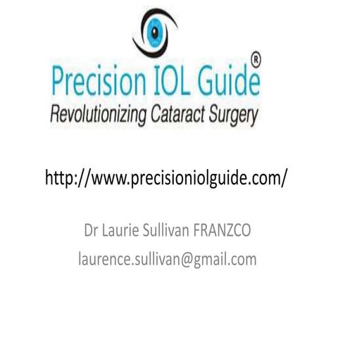 PrecisionIOLguide for cataract surgery | PPT