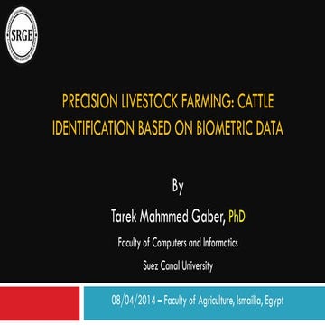 Precision livestock farming cattle identification based on biometric ...