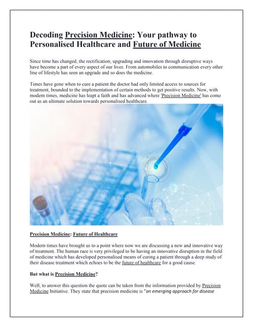 Precision Oncology | PPT