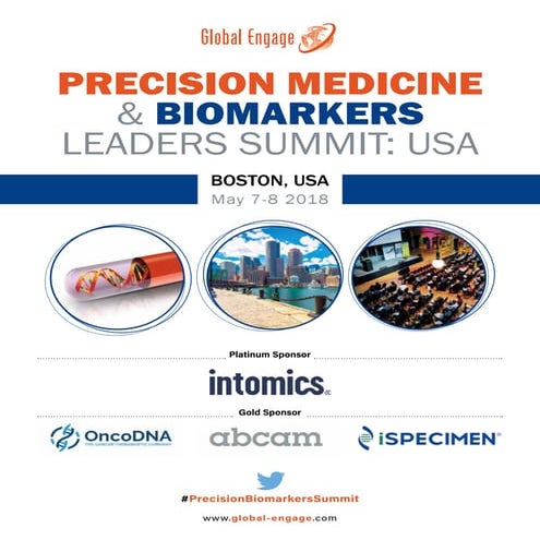 Precision Medicine & Biomarkers Leaders Summit - Boston USA - 7th & 8th ...