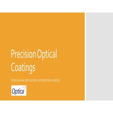 Precision optical coatings | PPT