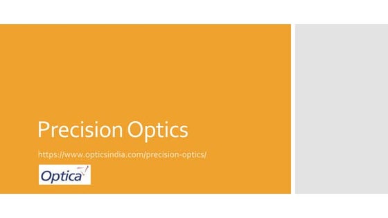 Precision optical coatings | PPT