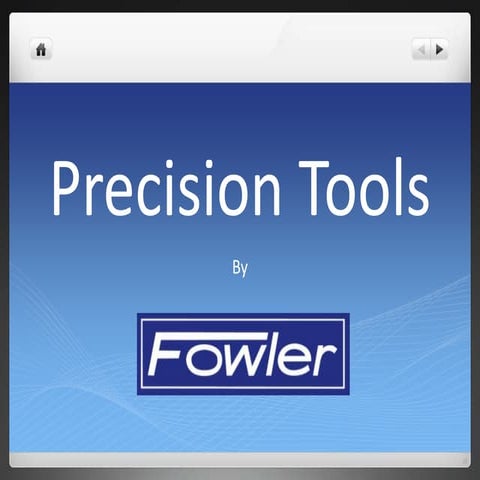 Precision tools | PPT
