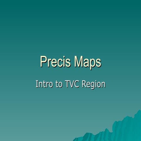 Precis maps intro to the region | PPT | Geography | Science