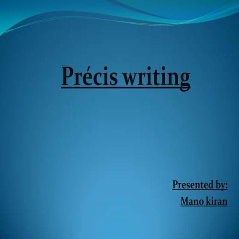 Precis writing | PPTX | Africa Travel | Travel Locations