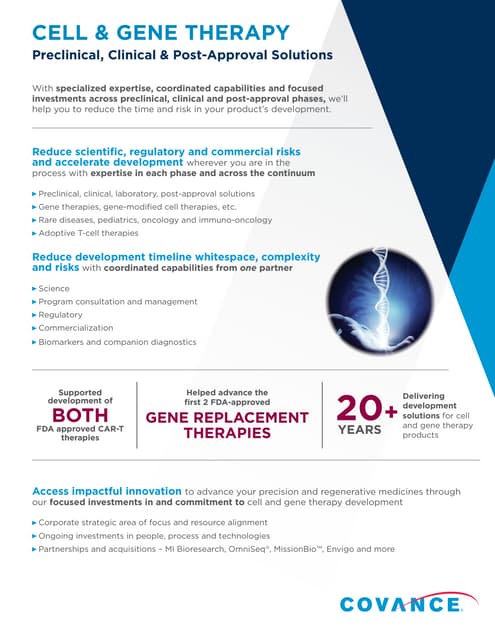 Cell & Gene Therapy Clinical Development Solutions | PDF
