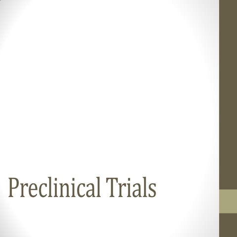 Preclinical trials | PDF