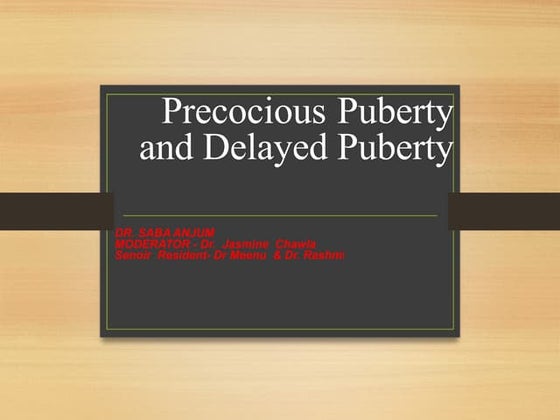 Precocious puberty | PDF