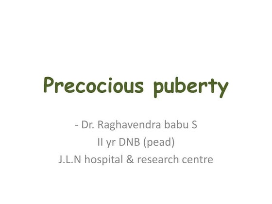 Precocious and delayed puberty | PPT
