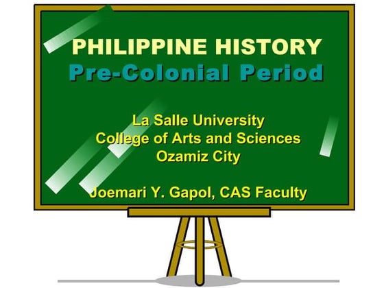 Pre colonial-period | PPT