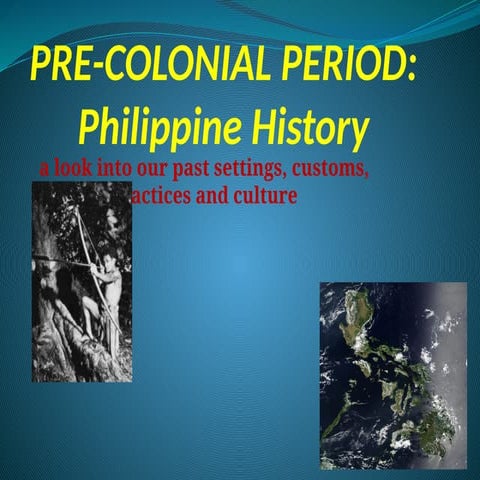Pre colonial-period | PPTX