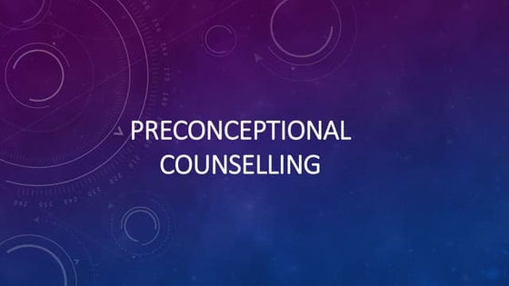 Pre conception care | PPT