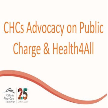 Advocacy on Public Charge & Health4All | PPTX