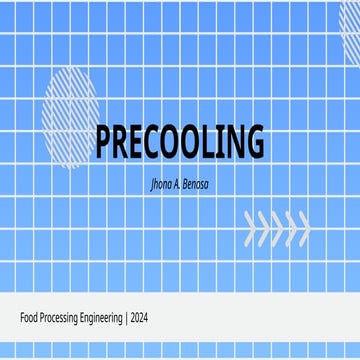 Pre-cooling: Definition and Methods of Pre-cooling | PPTX