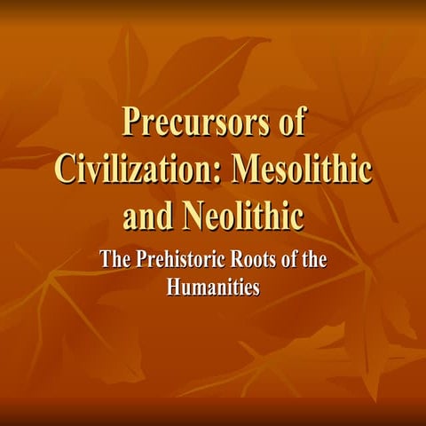Palaeolithic and neolithic ages | PPT