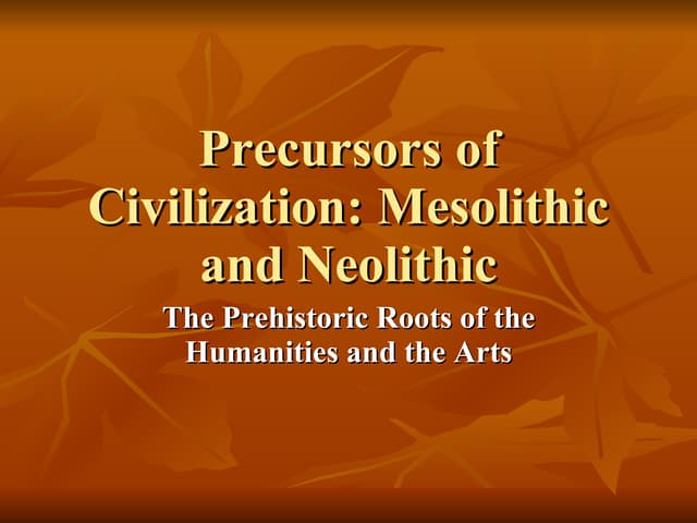 Palaeolithic and neolithic ages | PPT