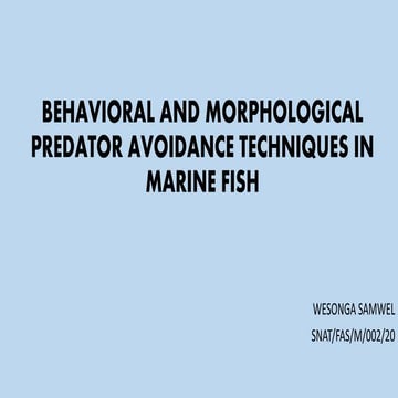 fish predation | PPTX