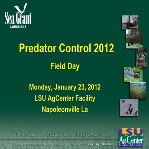 Predator control 2012 | PPT