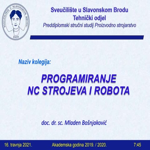 Programiranje CNC strojeva | PDF