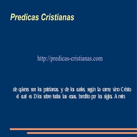 LAS PRIMICIAS | PPTX