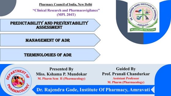 Severity, seriousness, predictability and preventability assessment ...