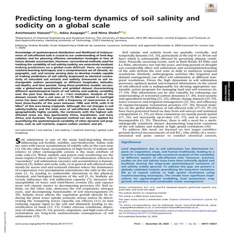 Predicting longterm-dynamics-of-soil-salinity-and-sodicity-on-a-global-scale2021 proceedings-of ...