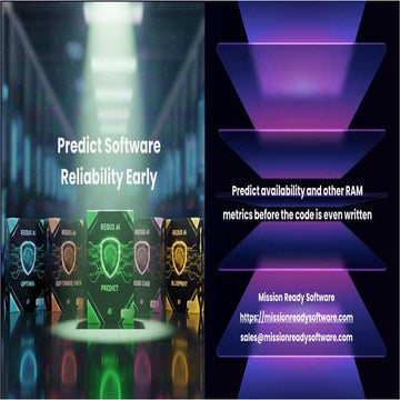 Predict Software Reliability and Availability Early with AI-Driven RAM ...