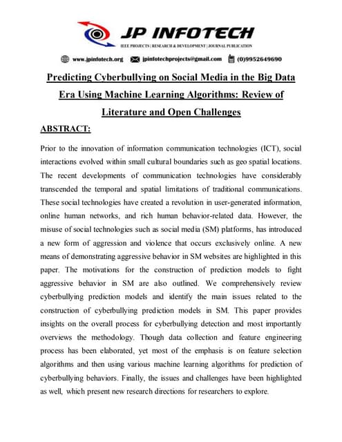 slidesgo-leveraging-machine-learning-algorithms-for-predictive-analysis-of-cyberbullying-on ...