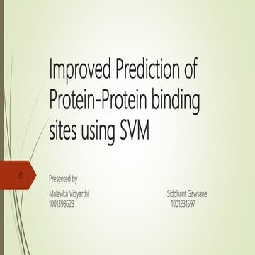 Predicting Protein Binding Sites Using Svm Pptx Web Development