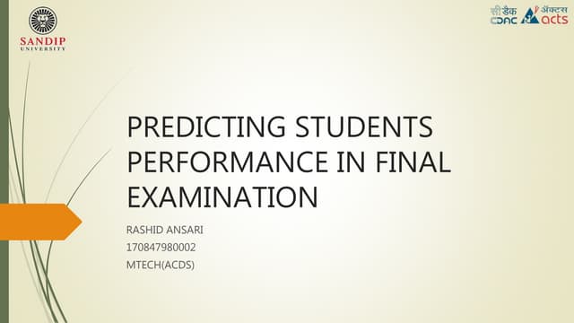 Random forest algorithm | PPTX