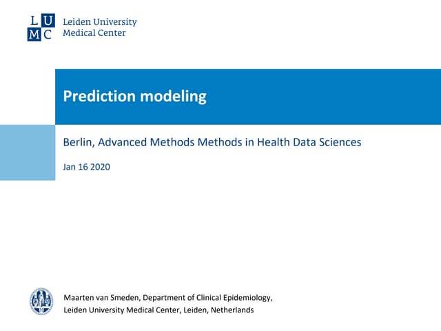 The basics of prediction modeling | PPT The basics of prediction modeling | PPT