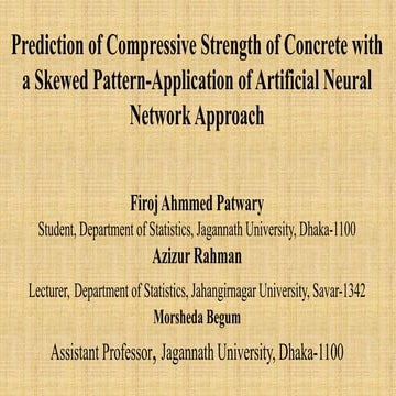 Prediction Of Compressive Strength Of Concrete With A Pptx