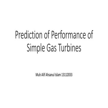 Estimating gas turbine performance | PDF