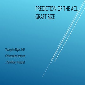 Prediction of the acl graft size | PPTX