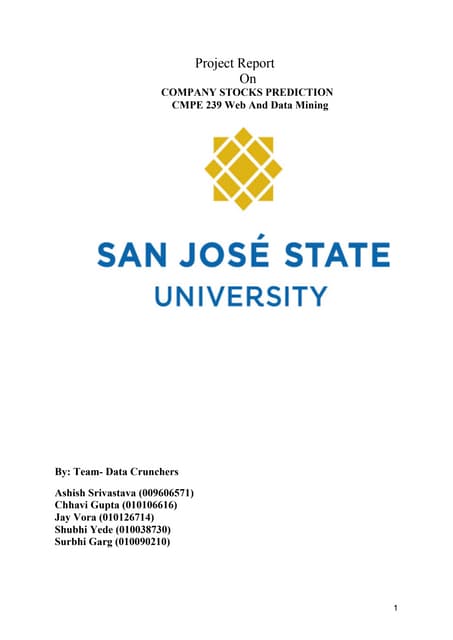 Stockprice_prediction.pptx for download project | PPT