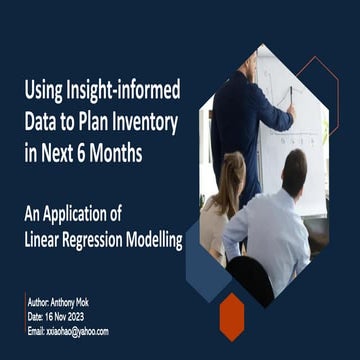 Predictive Analysis - Using Insight-informed Data to Plan Inventory in ...