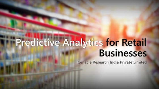 Predictive Analytics in Retail - Visual Infographic Report | PPT