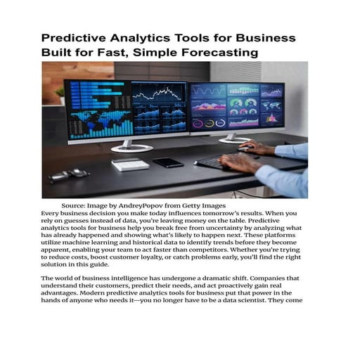 Top 30 Highest-Rated Predictive Analytics Tools for Business in 2026.pdf